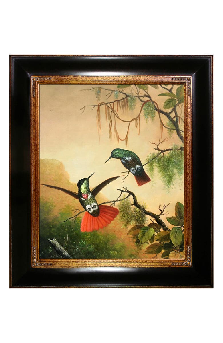 OVERSTOCK ART Two Hooded Visorbearer Hummingbirds by Martin Johnson ...