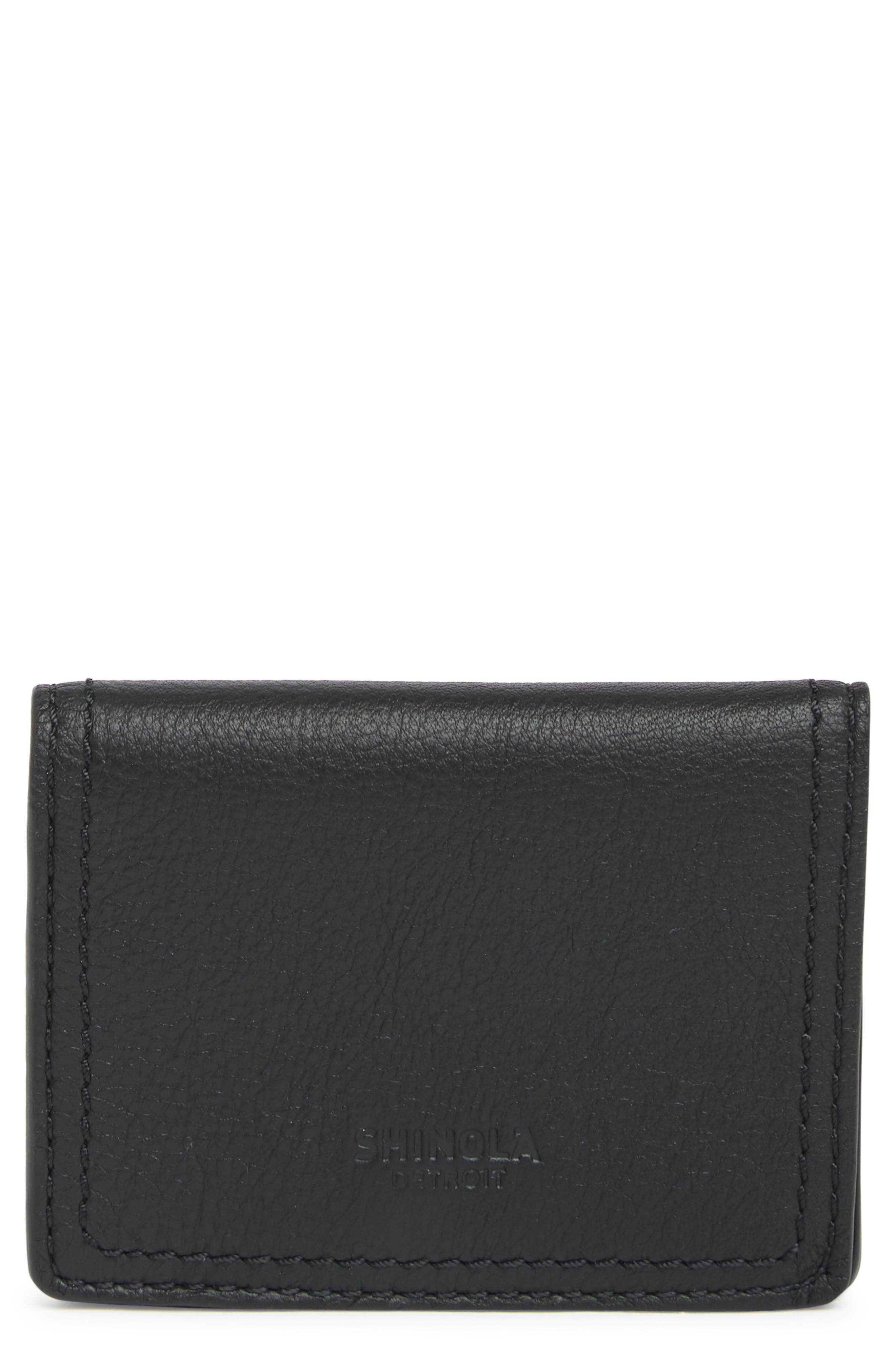 Shinola Pebble Leather Small Snap Wallet | Nordstromrack