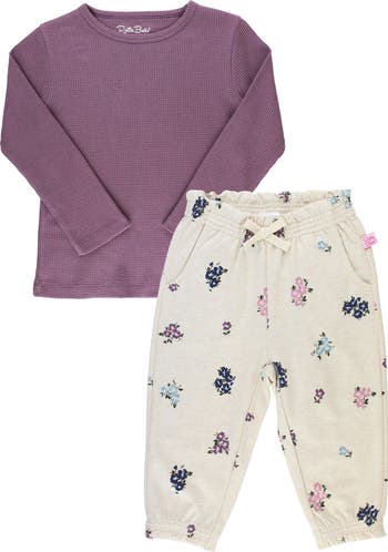 RuffleButts Violet T-Shirt & Primrose Leggings Set | Nordstromrack
