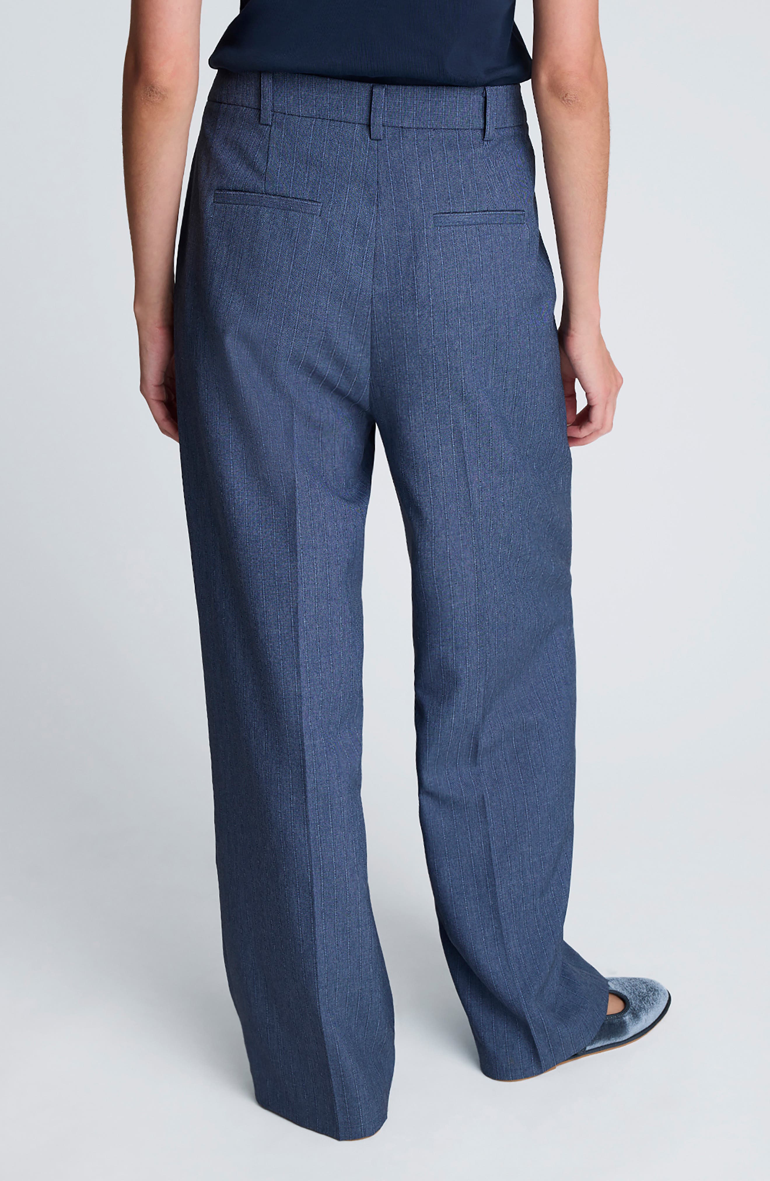 Kenneth Cole High Waist Wide Leg Boyfriend Pants | Nordstromrack
