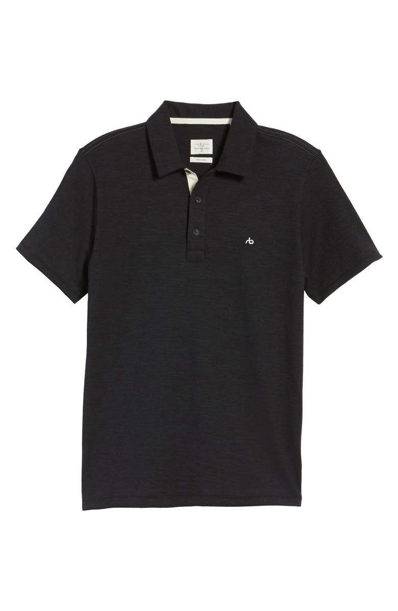 rag & bone Slub Cotton Slim Fit Polo | Nordstromrack