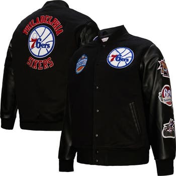 Mitchell & Ness Men's Mitchell & Ness Black Philadelphia 76ers Hardwood ...