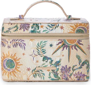 Brahmin Charmaine Croc Embossed Leather Cosmetic Case | Nordstrom