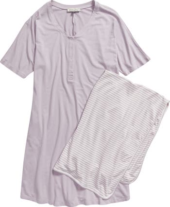Angel Maternity Hospital Maternity Nightgown & Baby Wrap Set | Nordstrom