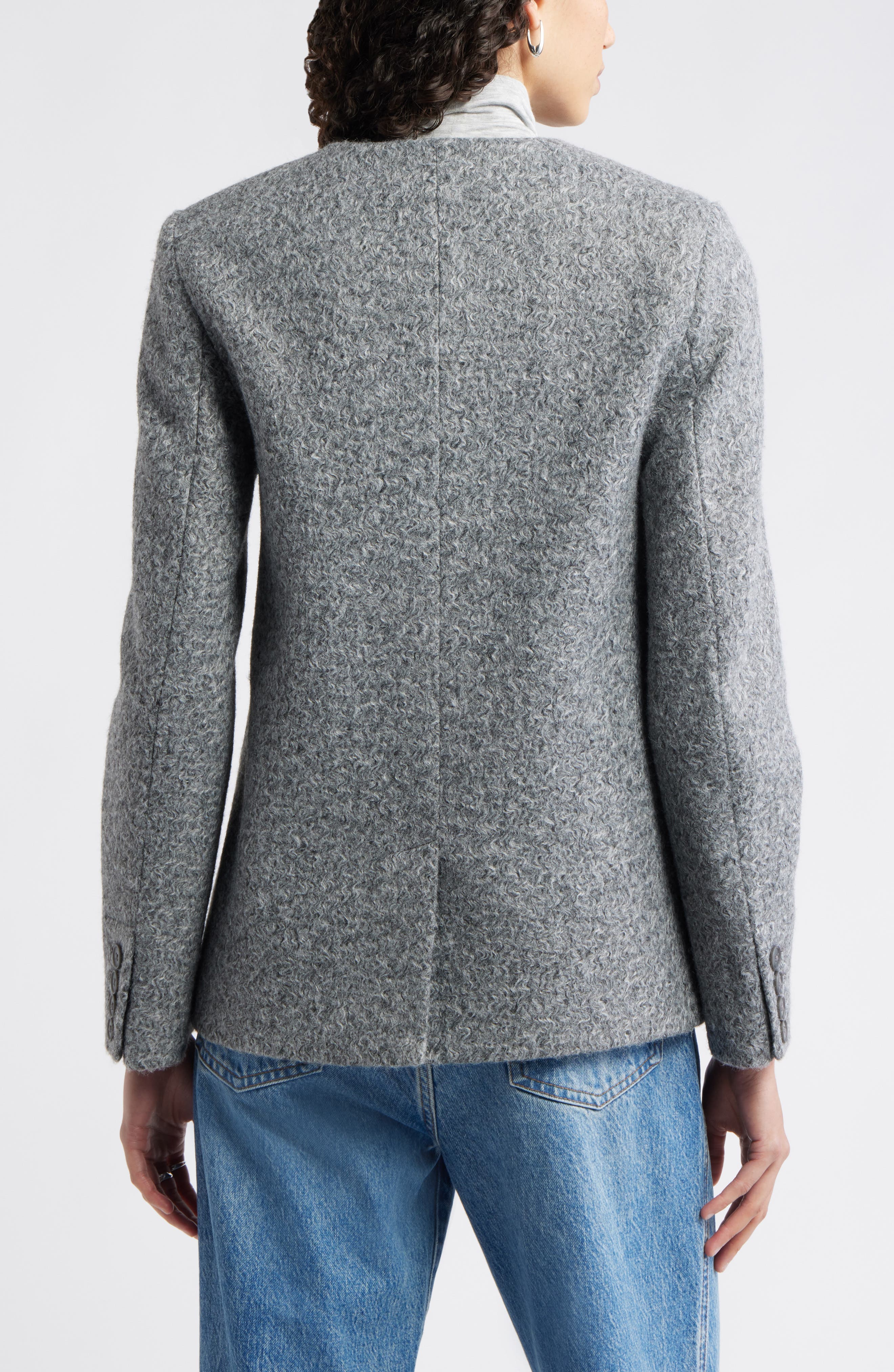 Nordstrom Textured Collarless Jacket | Nordstromrack