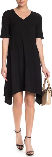 SPENSE V-Neck Sharkbite Hemmed Dress | Nordstromrack
