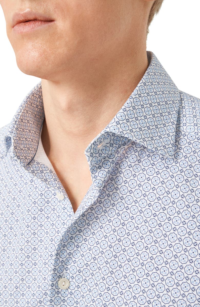 Eton Slim Fit Medallion 4Flex Stretch Dress Shirt | Nordstrom