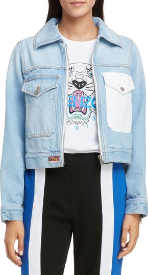 KENZO Rose Embroidered Denim Jacket | Nordstrom