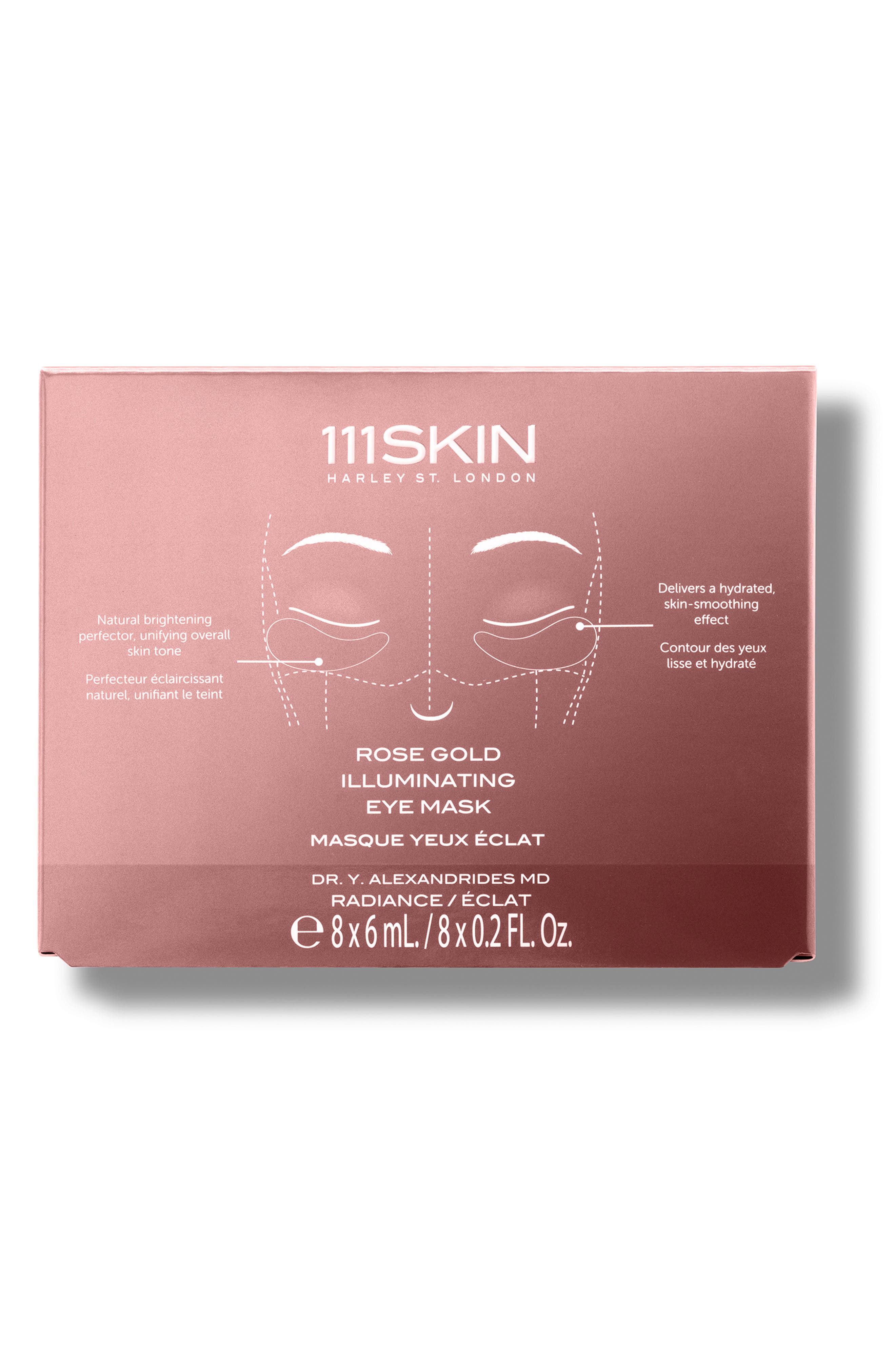 111SKIN Rose Gold Illuminating 8-Piece Eye Mask Box | Nordstrom