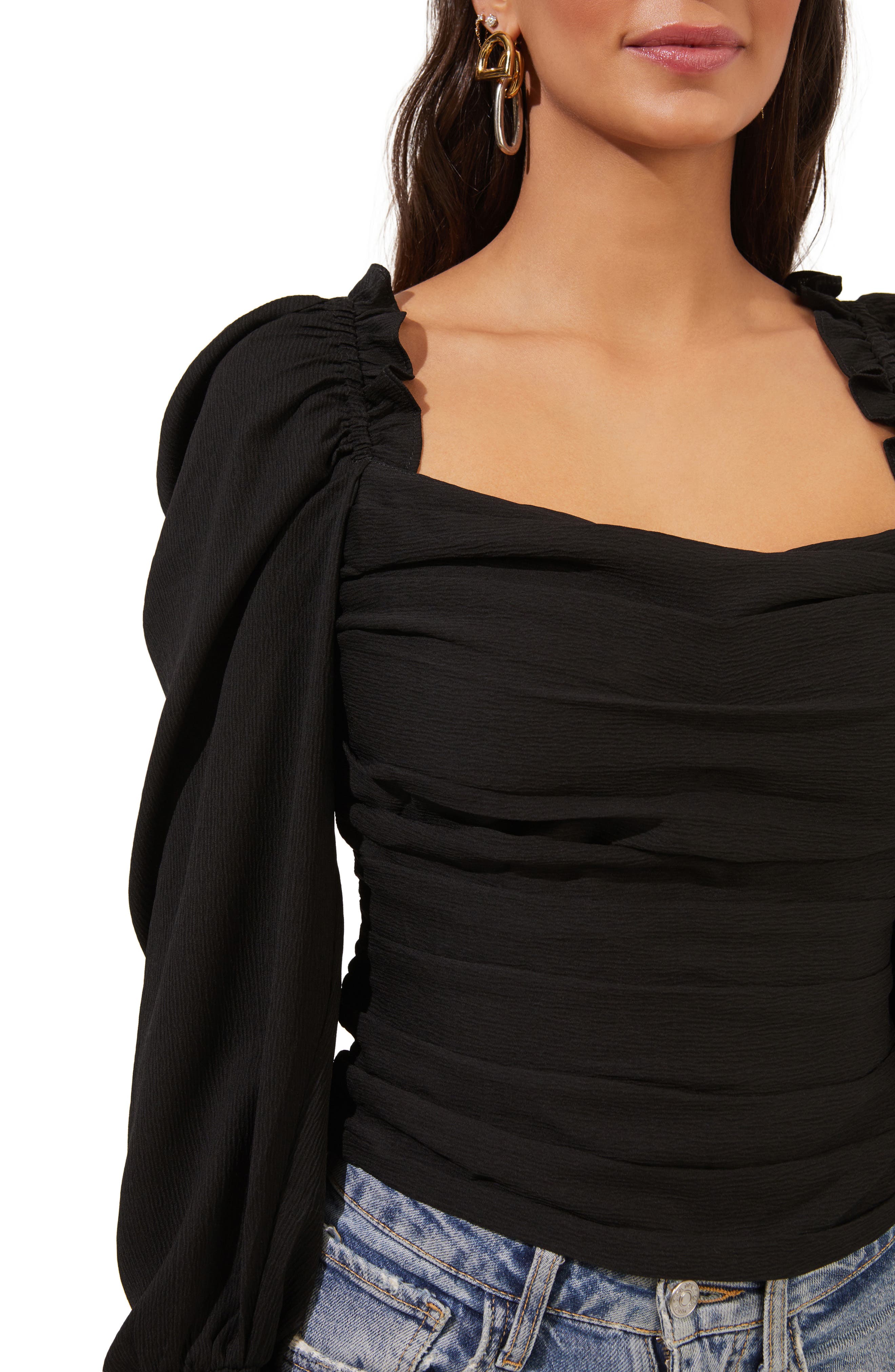 ASTR the Label Square Neck Puff Sleeve Top | Nordstrom