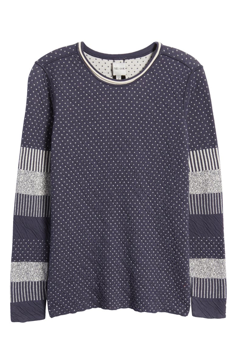 NIC+ZOE Women's Night & Day Mix Print Reversible Cotton Sweater ...