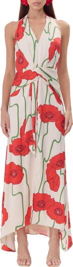 Adelyn Rae Rosalyn Abstract Rose Print Maxi Dress | Nordstromrack