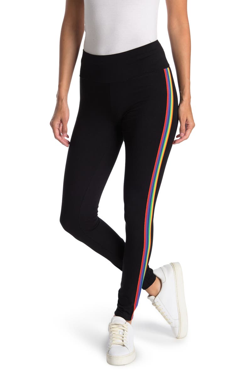 Hue Rainbow Tux Cotton Leggings | Nordstromrack