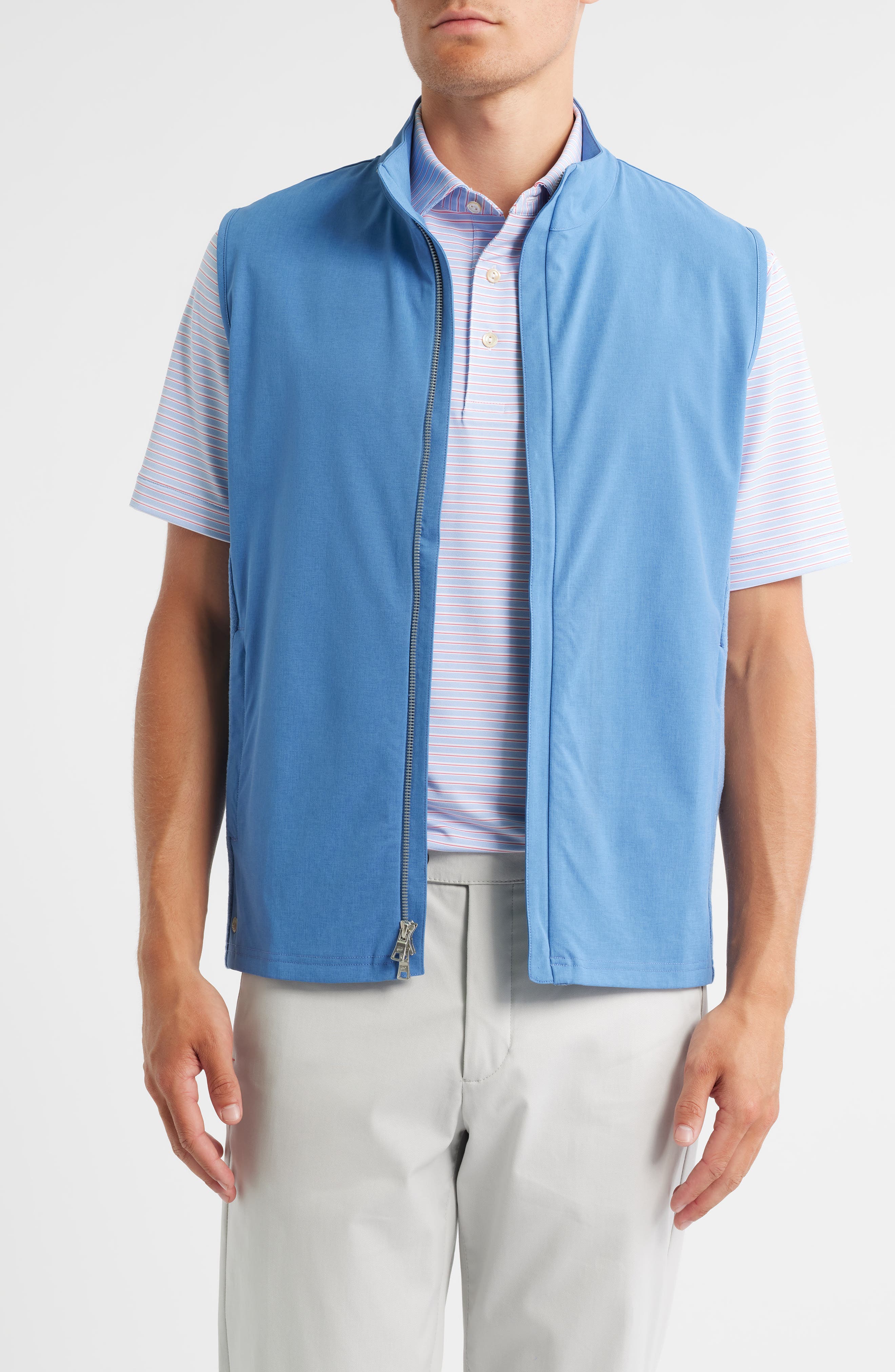 Peter Millar Crown Crafted Solstice Performance Hybrid Zip-Up Vest ...