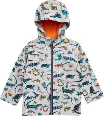 Hatley Rambunctious Reptiles Waterproof Hooded Jacket | Nordstrom
