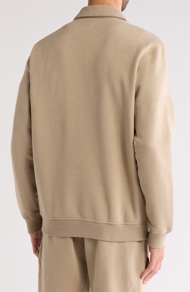 Z by Zella Freeform Fleece Polo Sweater | Nordstromrack