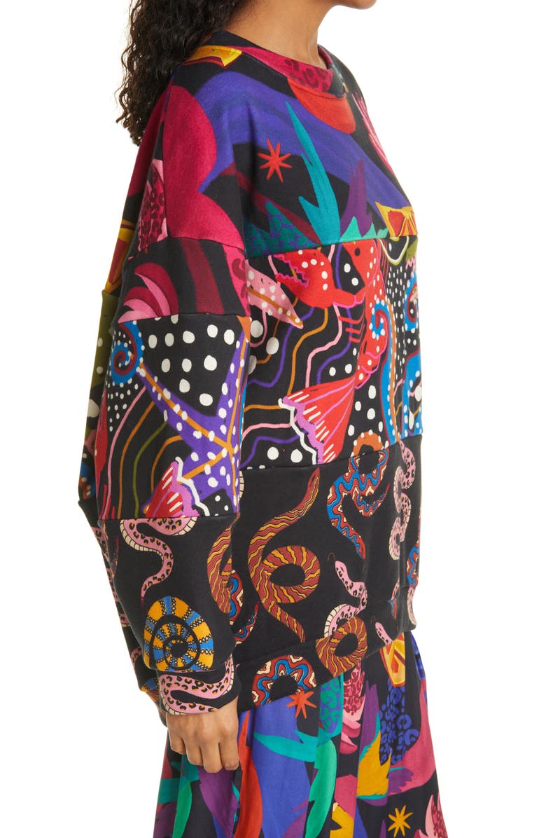 FARM Rio Mixed Print Sweatshirt | Nordstrom