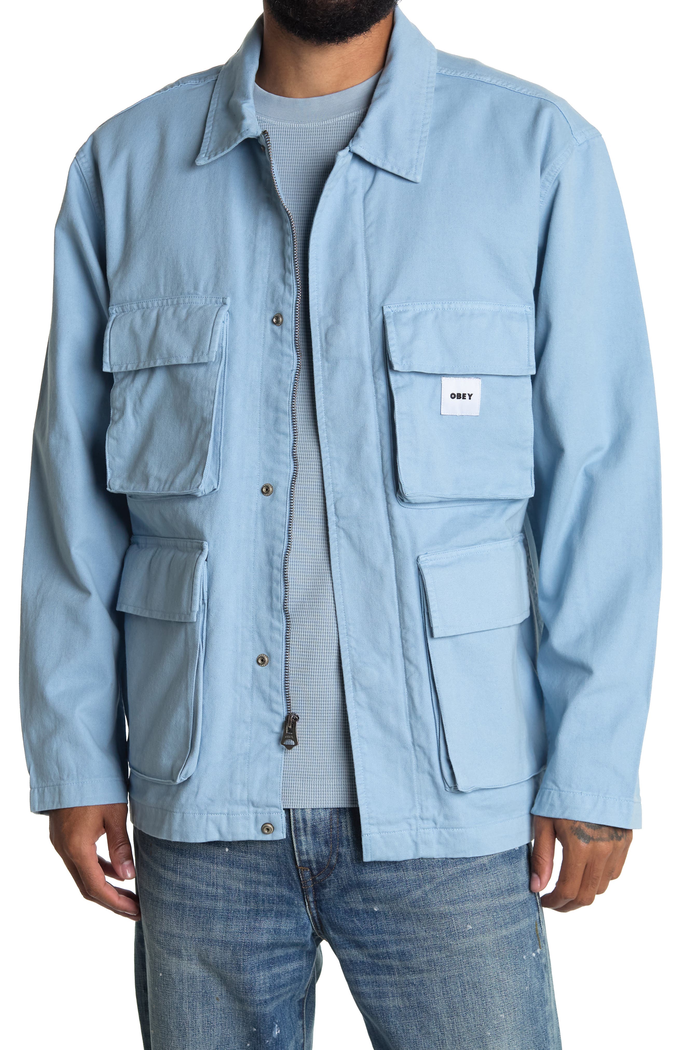 Obey Peace Organic Cotton Military Jacket | Nordstromrack