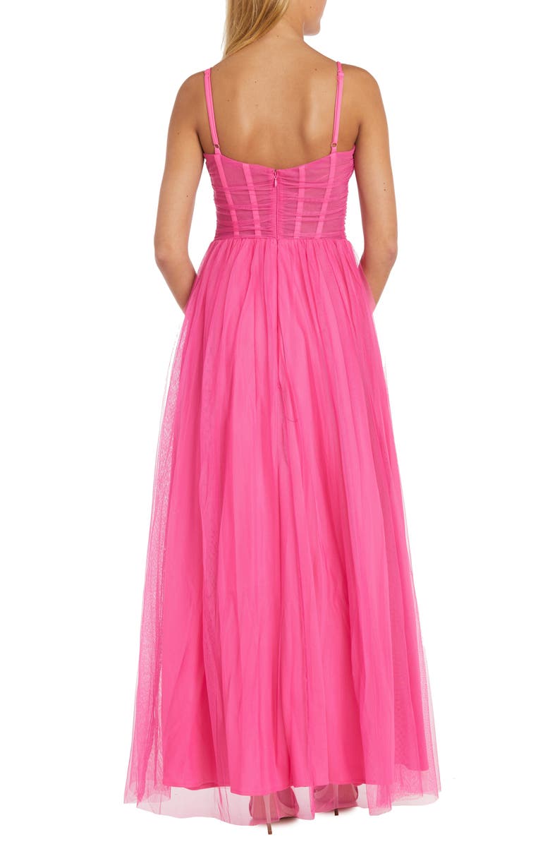 Morgan & Co. Sweetheart Neck Corset Tulle Gown | Nordstromrack