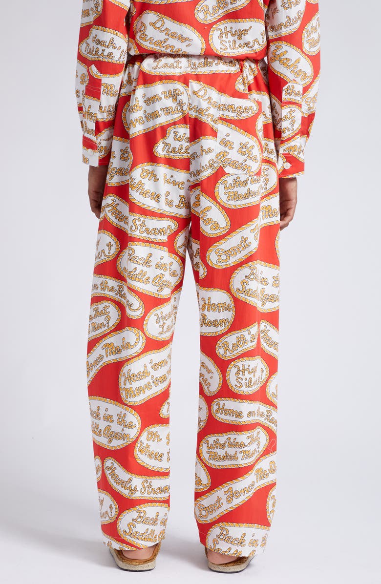 Bode Rodeo Slogans Print Lounge Pants | Nordstromrack