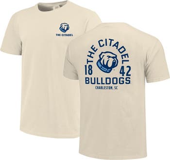 IMAGE ONE Men's Cream Citadel Bulldogs Comfort Colors Mascot Overlay T ...