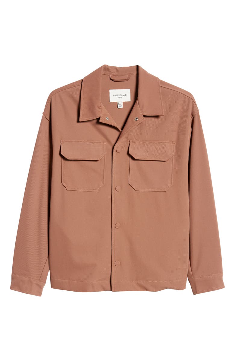 River Island Drape Laundry Bruise Overshirt | Nordstromrack
