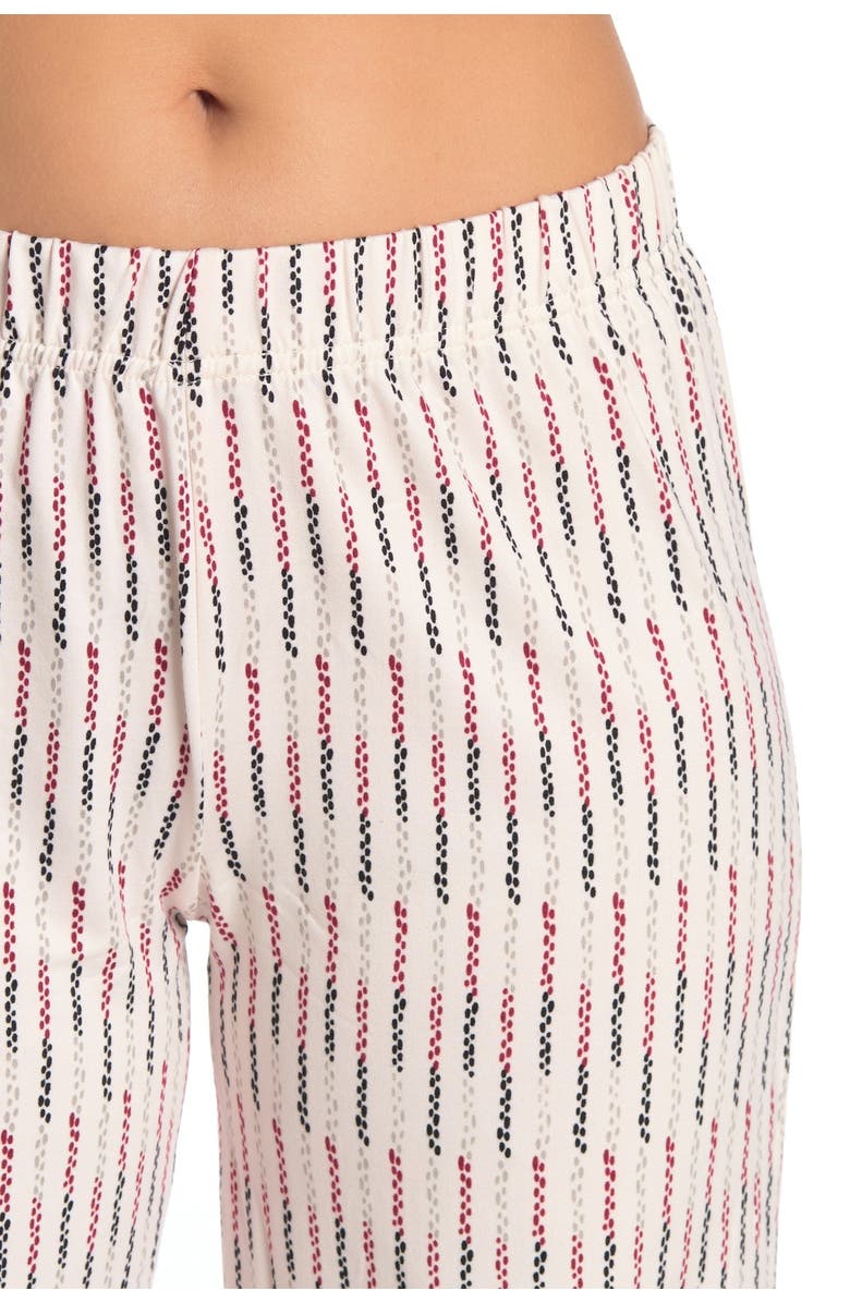 Nanette Lepore Dashed Stripe Long Sleeve Shirt & Pants 2-Piece Pajama ...