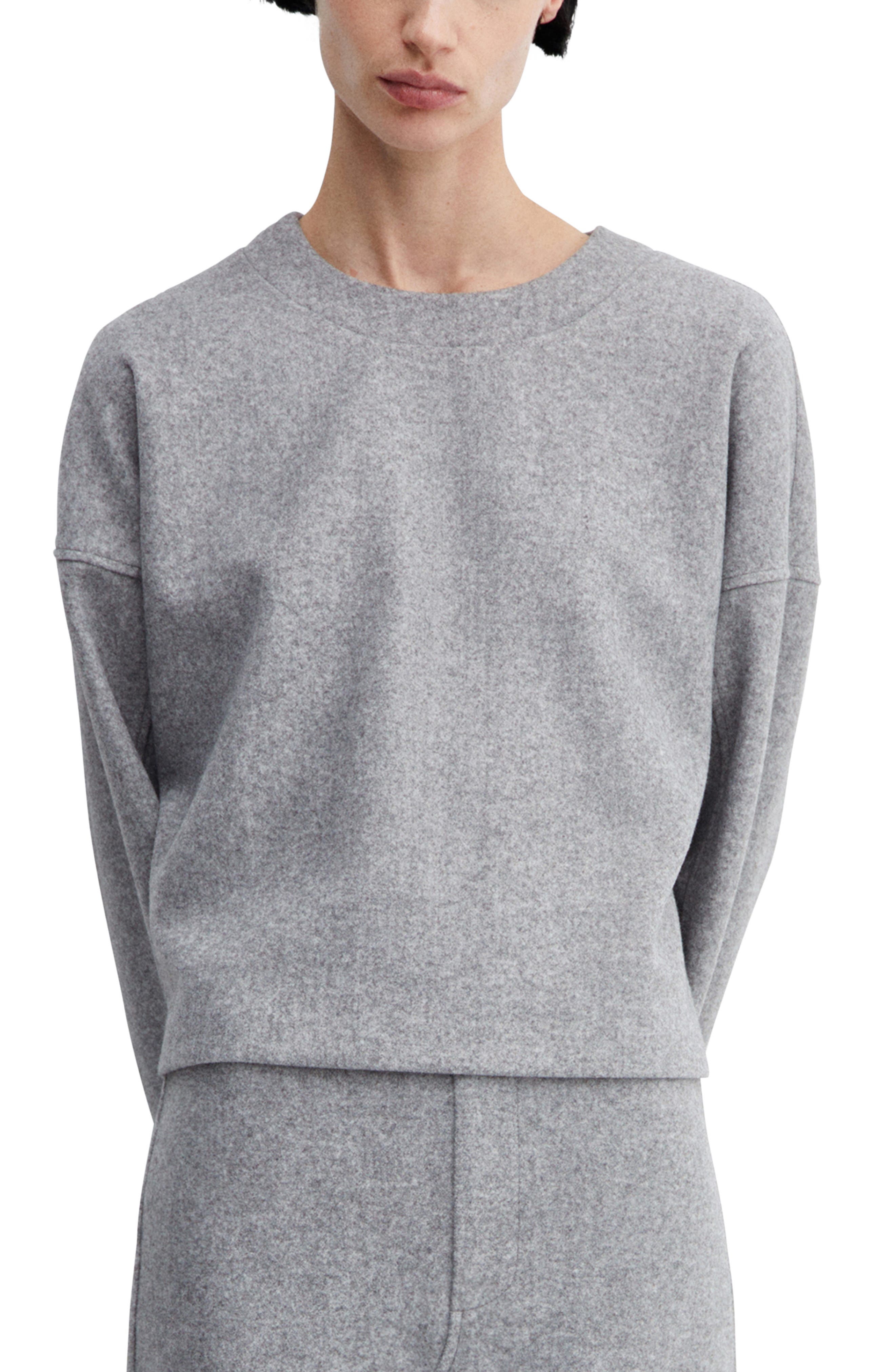 MANGO Max Seamed Pullover Sweatshirt | Nordstromrack