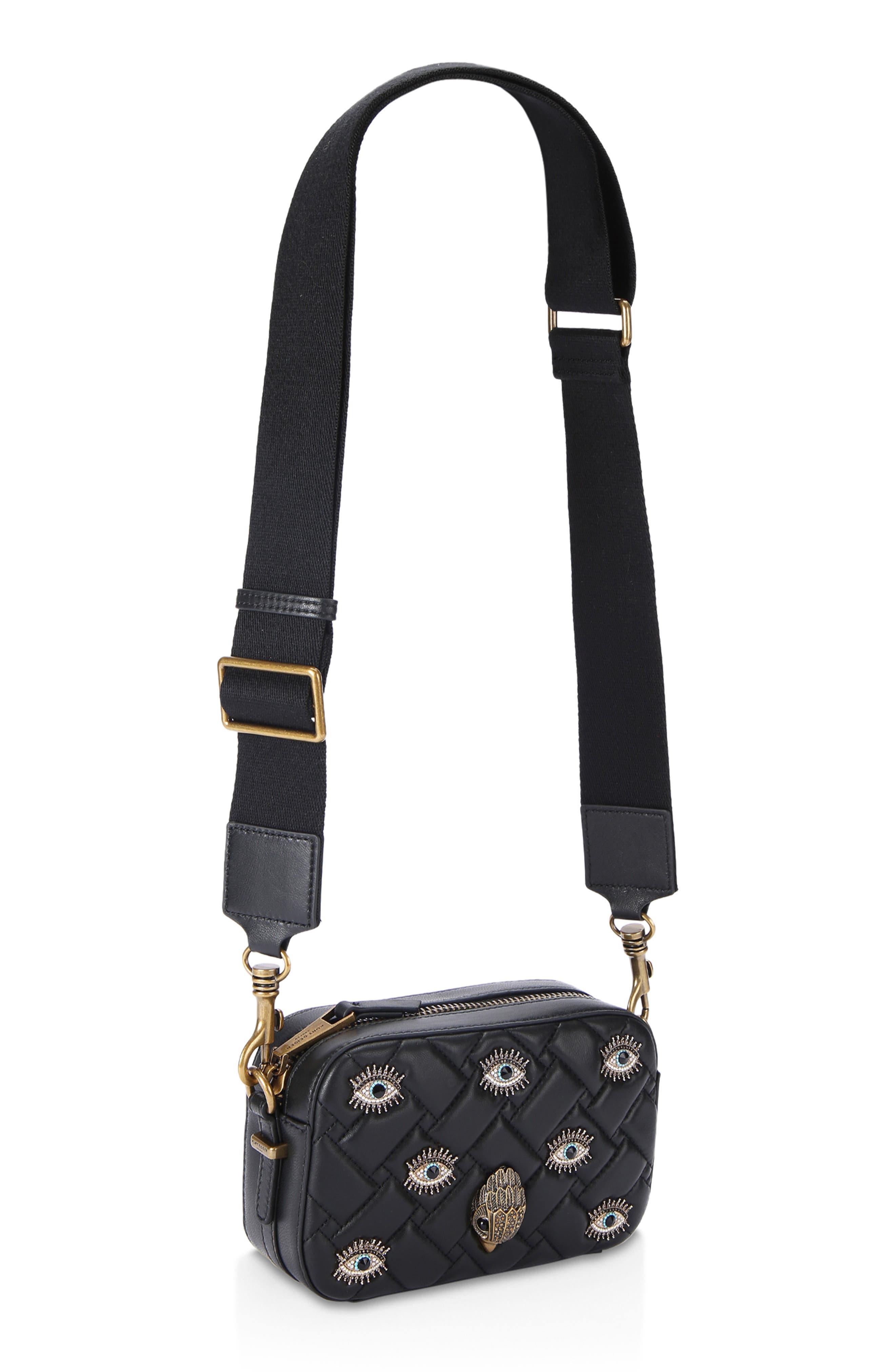 Kurt Geiger London Small Kensington Eye Quilted Leather Camera Bag ...