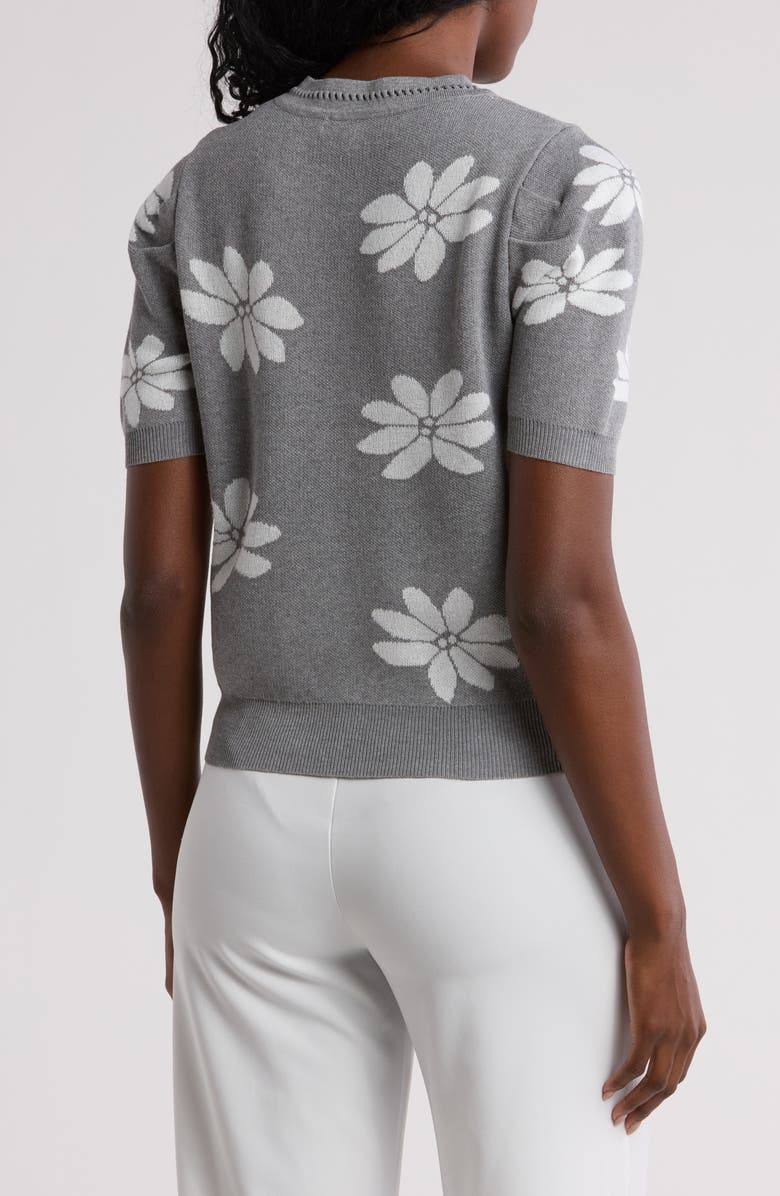 Nanette Lepore Rhinestone Flower Intarsia Sweater | Nordstromrack