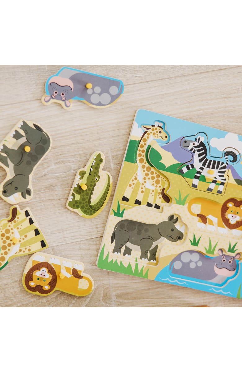 Melissa & Doug Wooden Peg Puzzles - Set of 6 | Nordstromrack