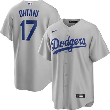 Nike Men's Nike Shohei Ohtani Gray Los Angeles Dodgers Alternate Road ...