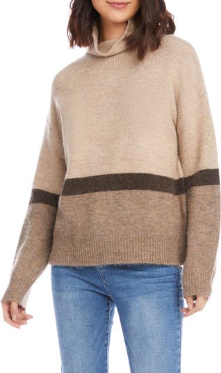Karen Kane Colorblock Turtleneck Sweater | Nordstrom