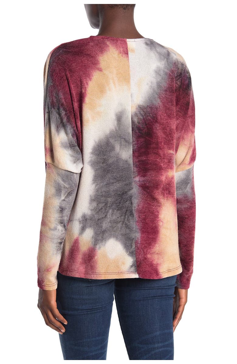 Everleigh Cowl Neck Tie Dye Pullover | Nordstromrack