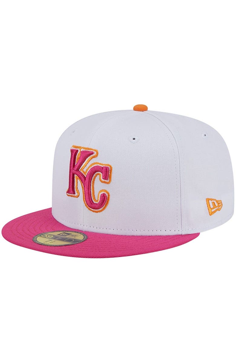 New Era Men's New Era White/Pink Kansas City Royals 50th Team ...