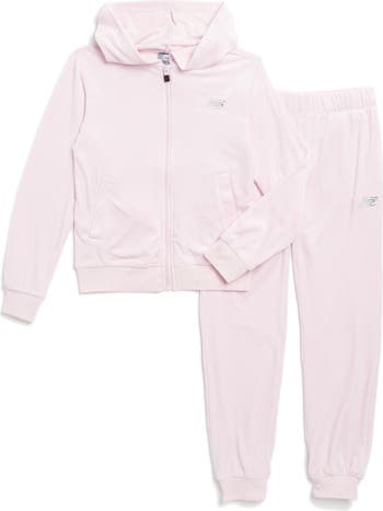New Balance Kids' Velour Full Zip Hoodie & Joggers Set | Nordstromrack