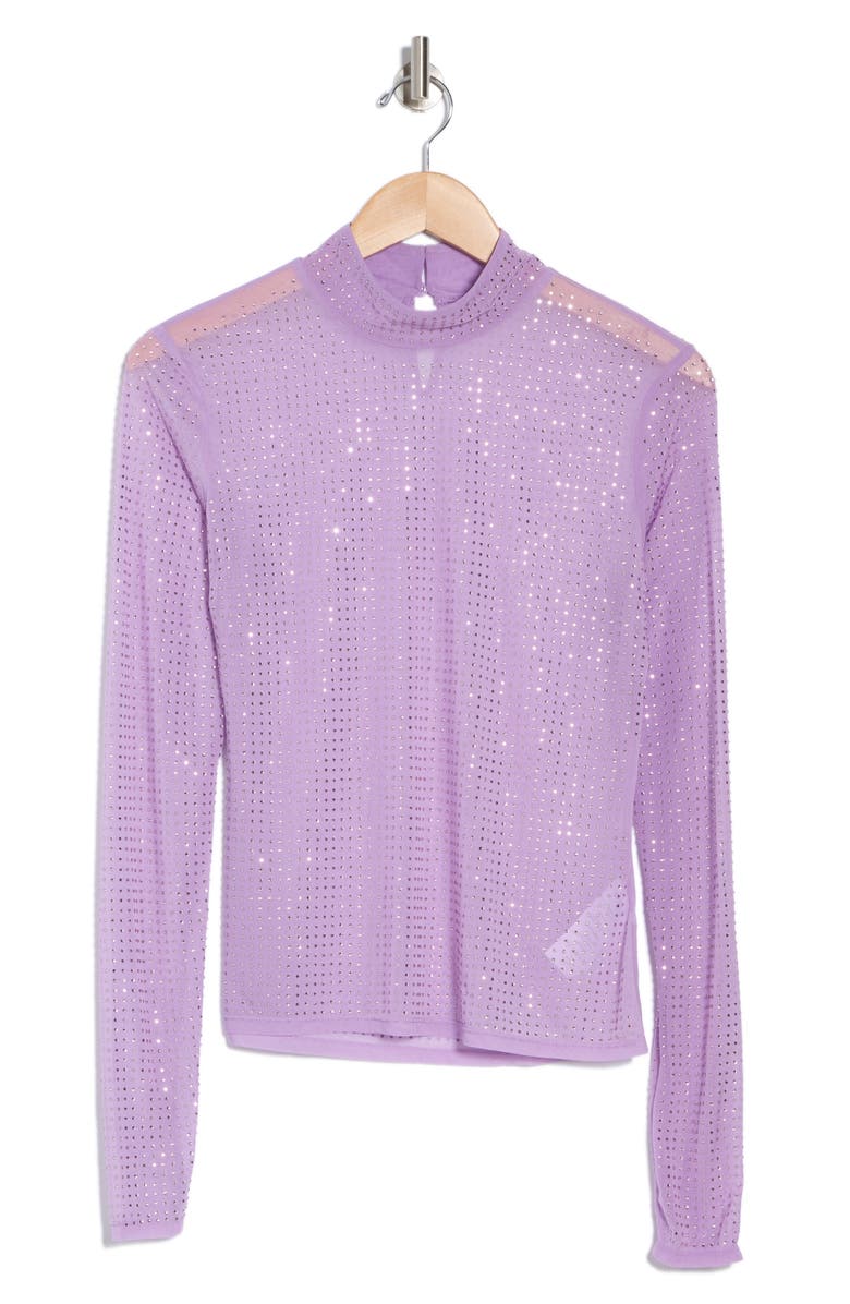 Simkhai Desirae Long Sleeve Mesh Top | Nordstromrack