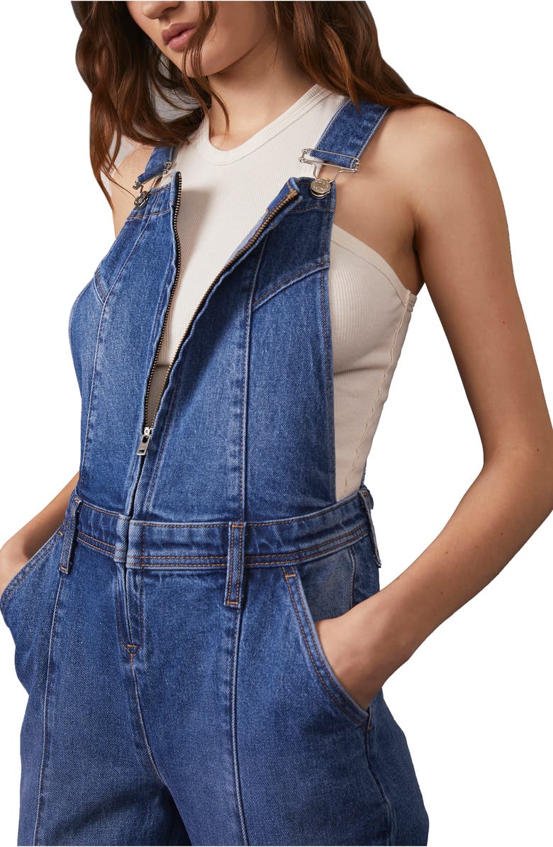 Free People We the Free Camilla Boot Cut Denim Overalls | Nordstromrack