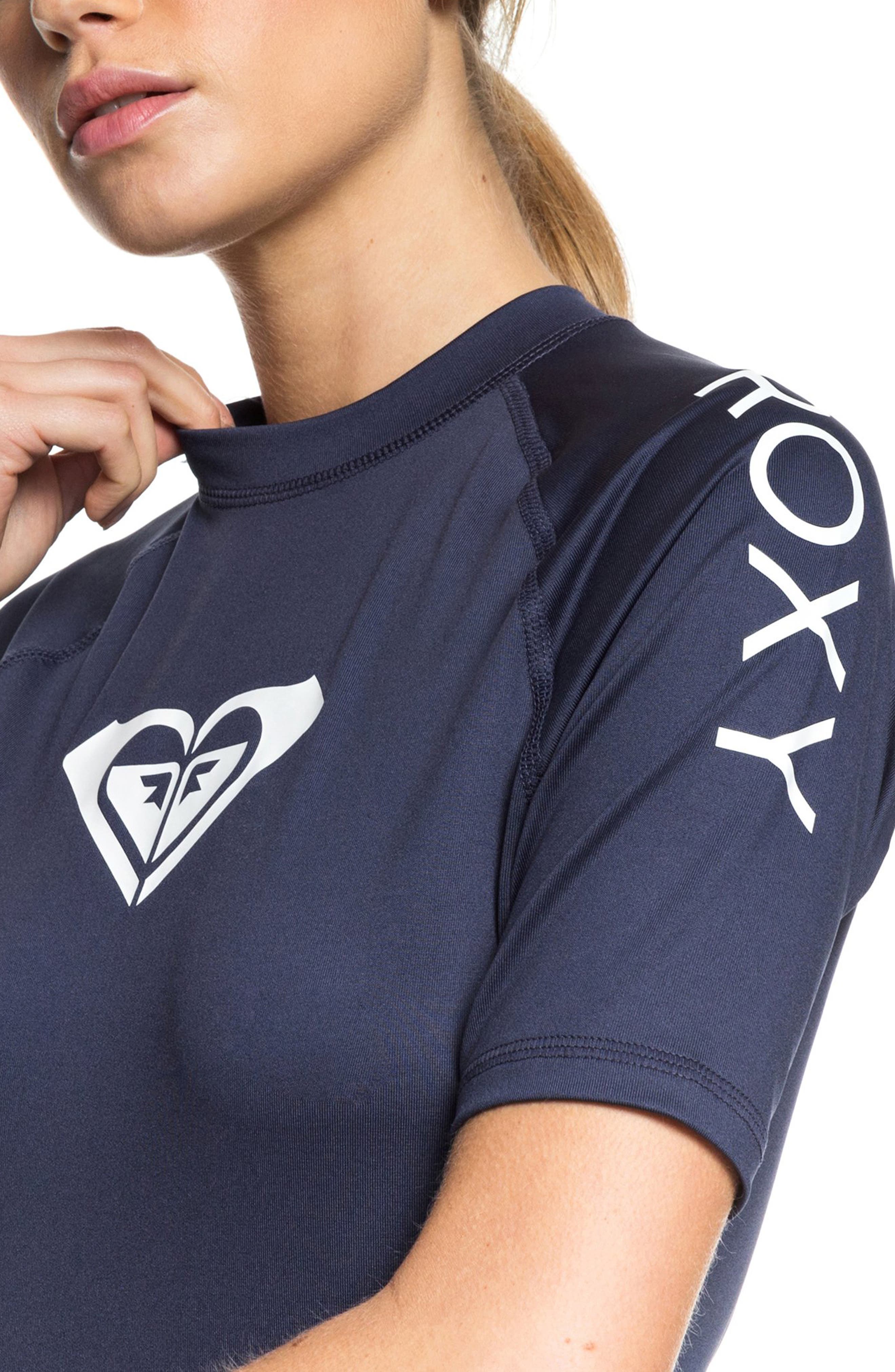 Roxy Whole Hearted Short Sleeve Rashguard | Nordstrom