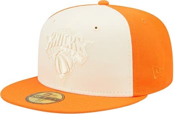 New Era Men's New Era Cream/Orange New York Knicks Cork Two-Tone ...