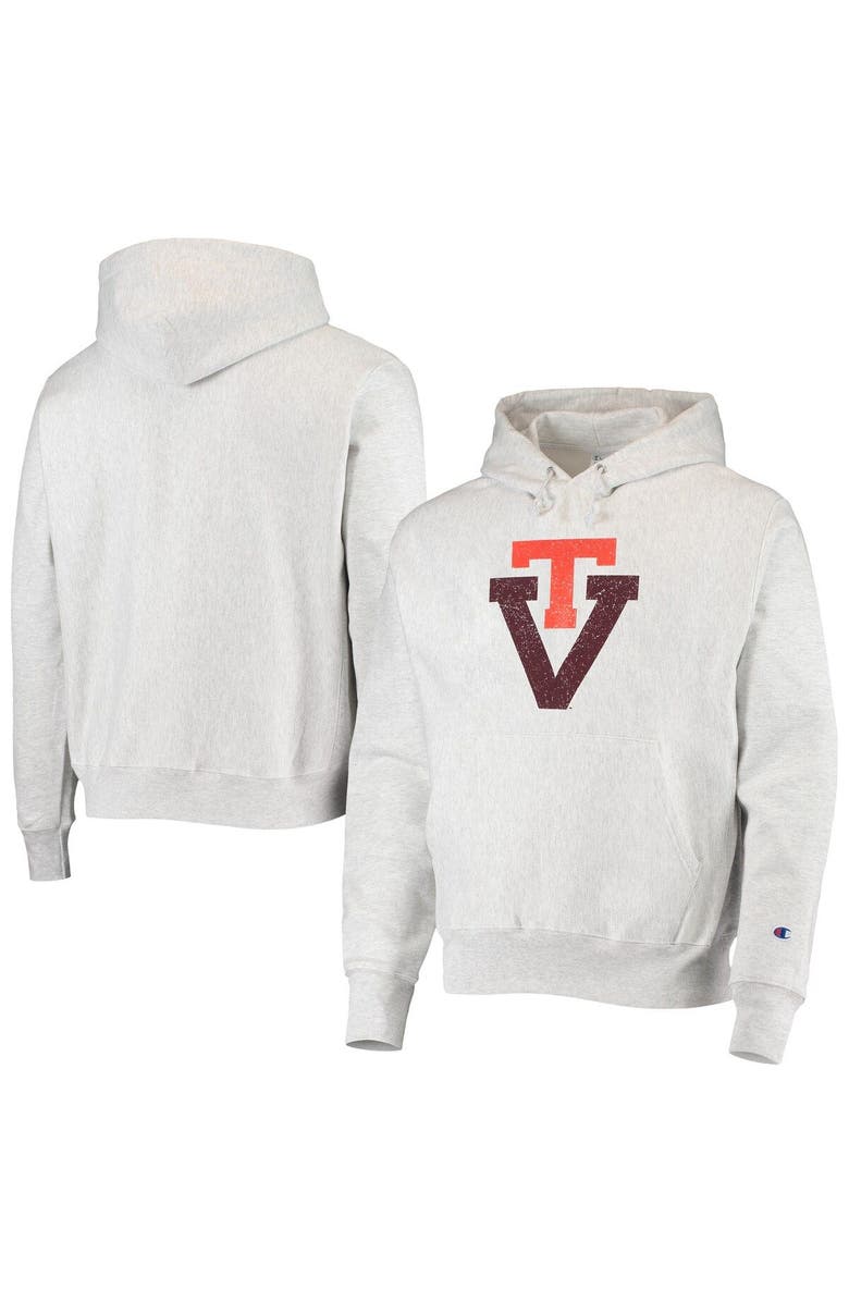 Champion Men's Champion Heathered Gray Virginia Tech Hokies Team Vault ...