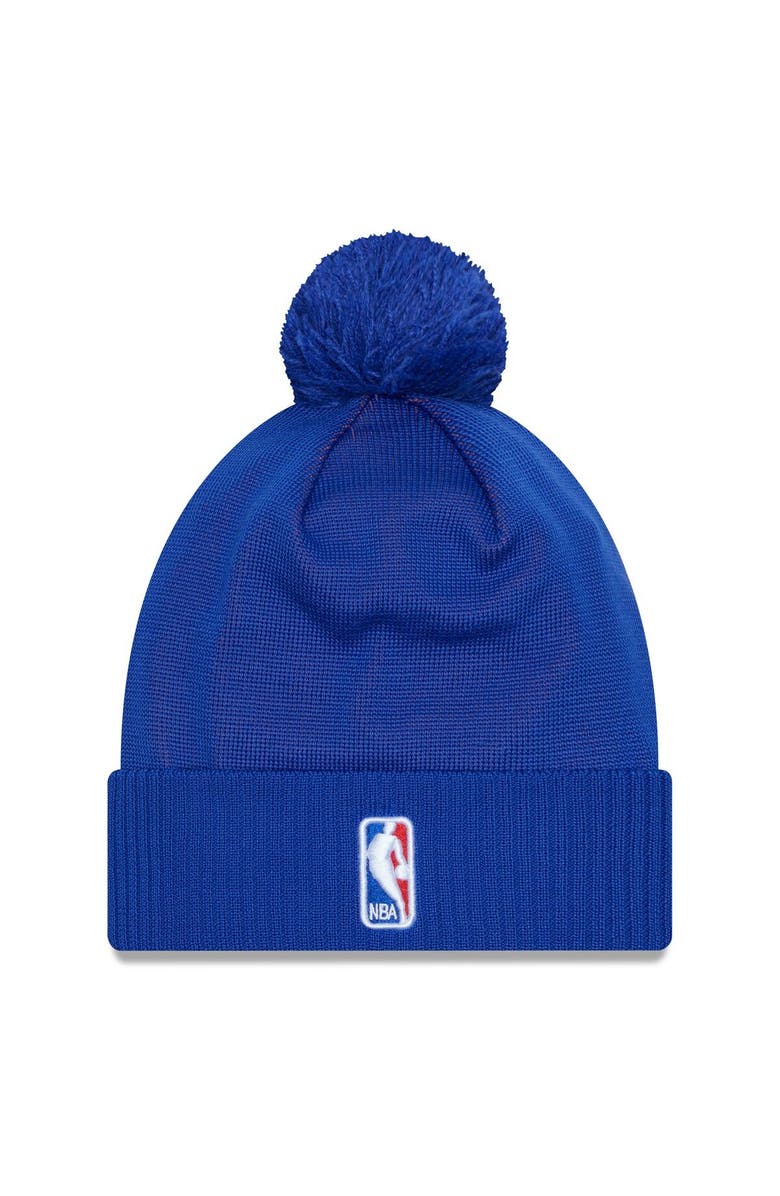 New Era Men's New Era Blue New York Knicks 2023 NBA Draft Cuffed Knit ...