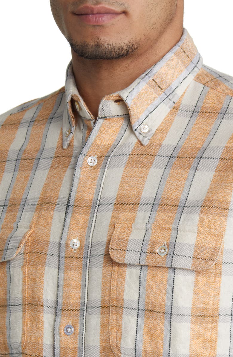 ORIGINAL MADRAS TRADING COMPANY Madras Plaid Flap Pocket Button-Down ...