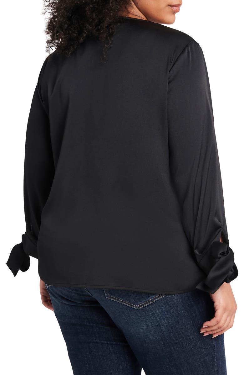 CeCe Tie Sleeve Satin Blouse | Nordstromrack