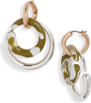 Tory Burch Wave Statement Hoop Drop Earrings Nordstrom
