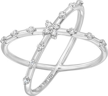 Bony Levy Aviva Diamond Station Crossover Ring | Nordstromrack