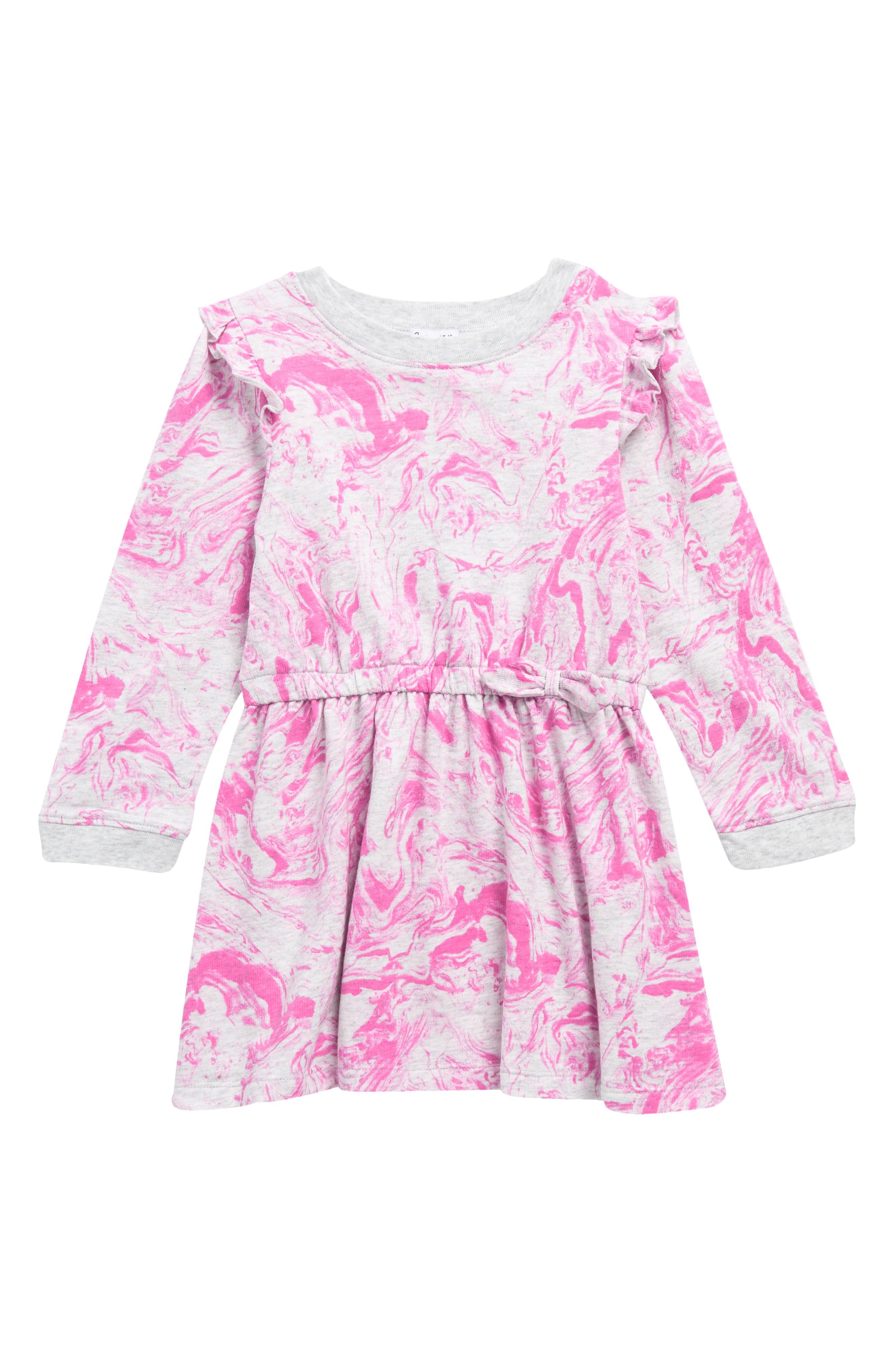 Splendid Kids' Marble Print Long Sleeve Dress | Nordstromrack