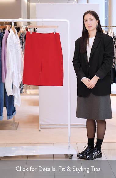 Pleat Front Pencil Skirt (Women) | Nordstrom