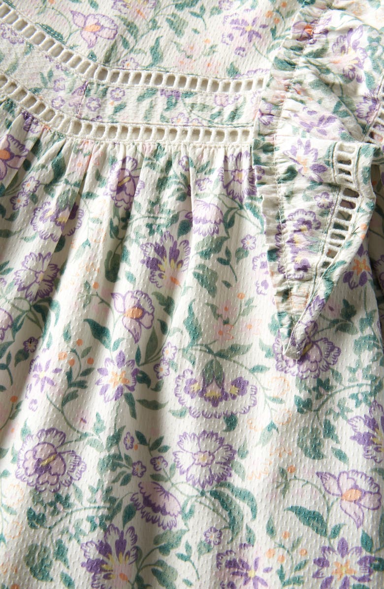 Nordstrom Kids' Floral Print Ruffle Puff Sleeve Dress | Nordstromrack