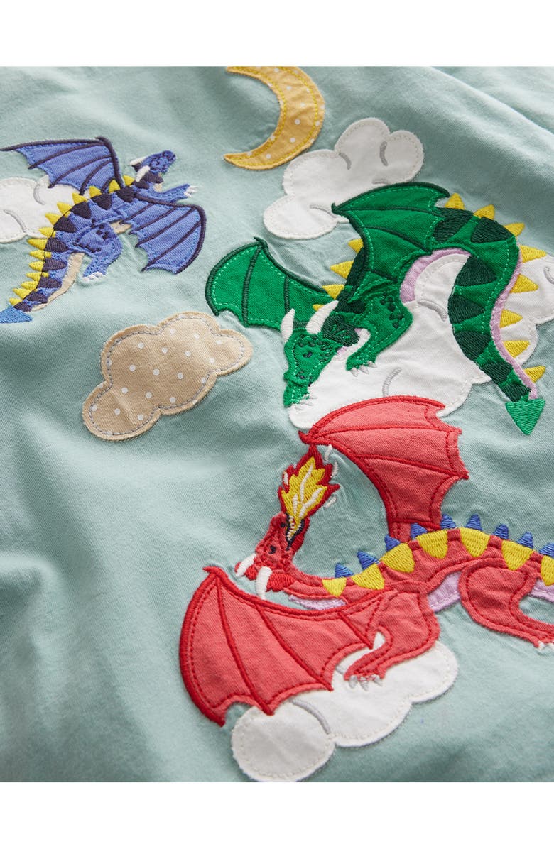 Mini Boden Kids' Dragon Appliqué Long Sleeve T-Shirt | Nordstromrack